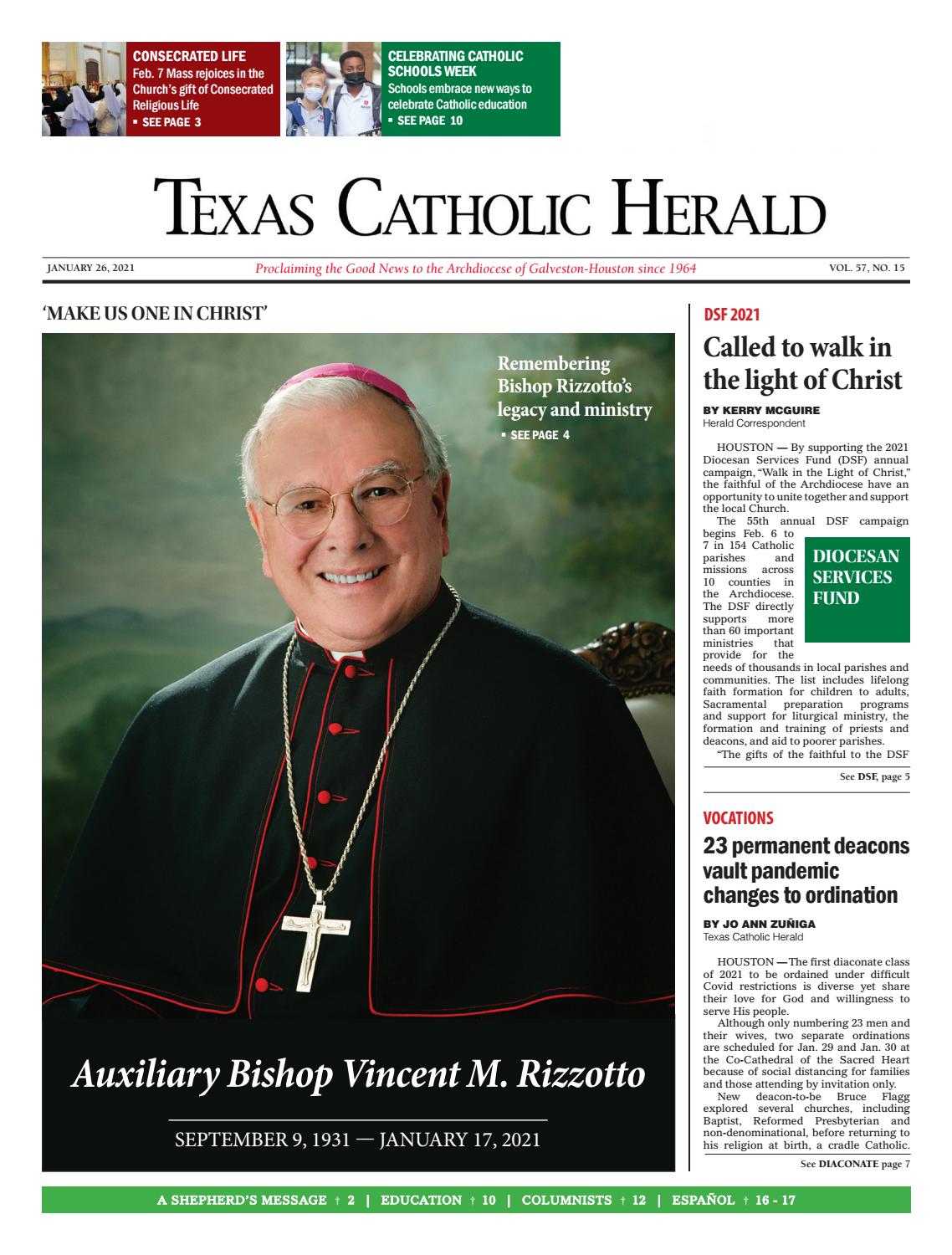Texas Catholic Herald - Jan. 26, 2021 by Texas Catholic Herald - Issuu