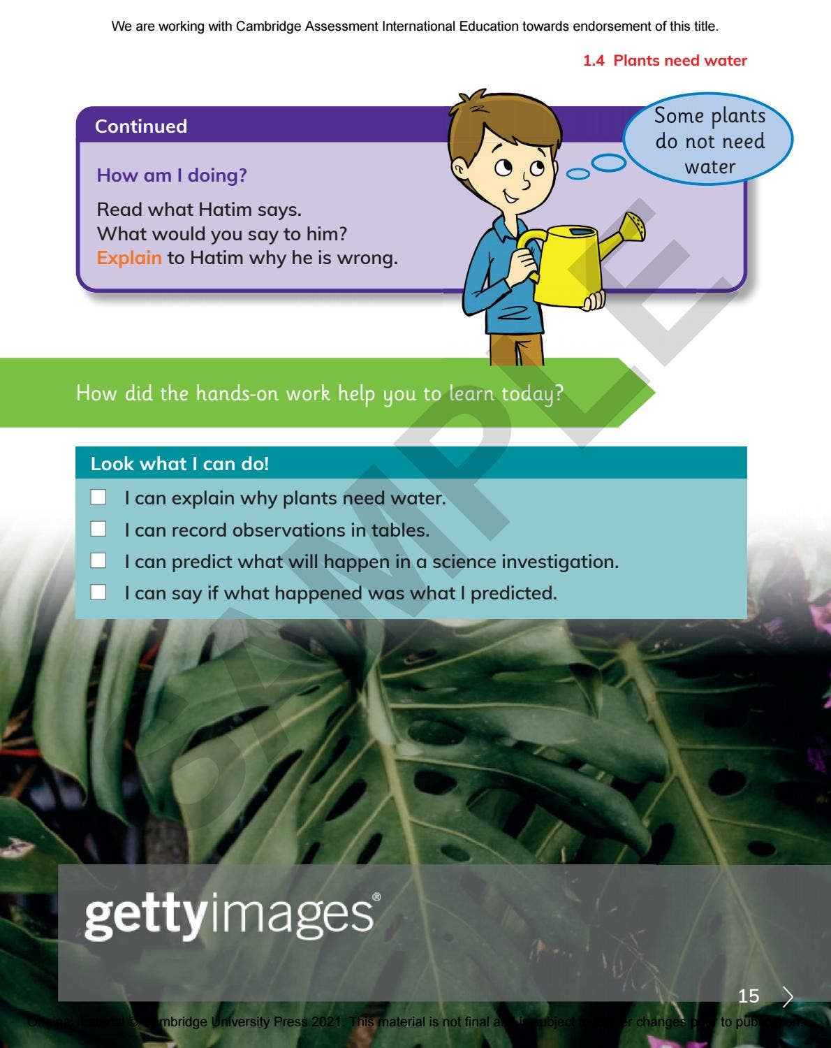 Primary Science Learner's Book 1 Sample by Cambridge International ...