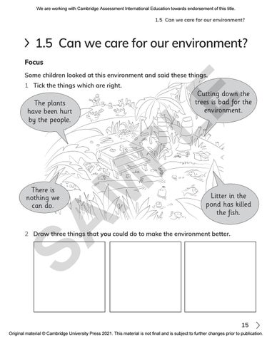 Primary Science Workbook 2 Sample by Cambridge International Education ...