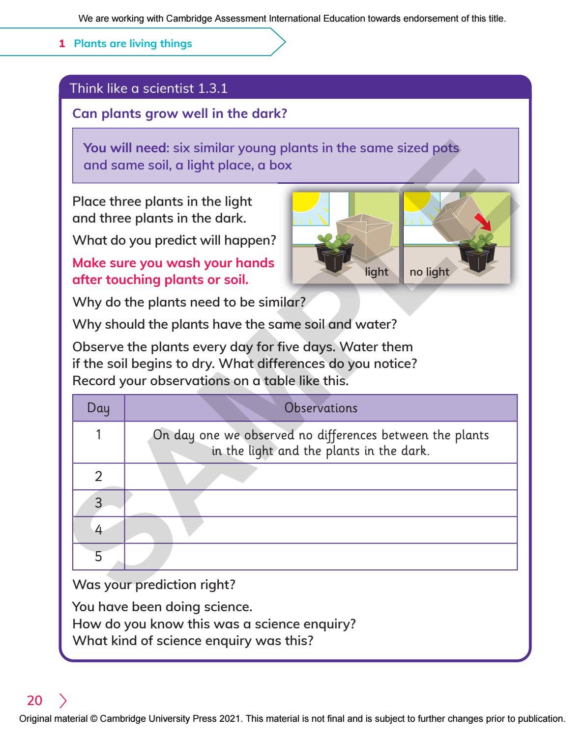 Primary Science Learner’s Book 3 Sample by Cambridge International ...