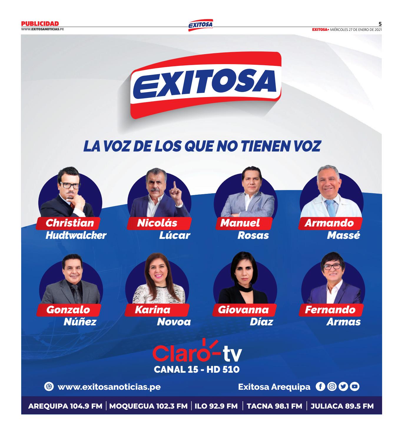 Diario Exitosa Sur (Miércoles 27 de Enero de 2021) by Diario Exitosa ...