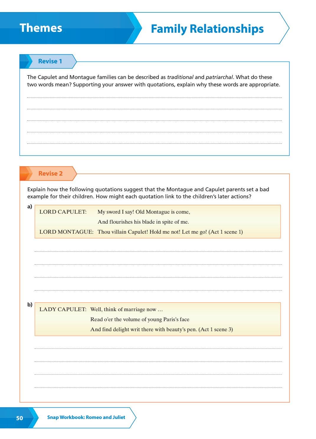 Collins GCSE 9-1 Snap Revision - Romeo and Juliet AQA GCSE 9-1 English ...