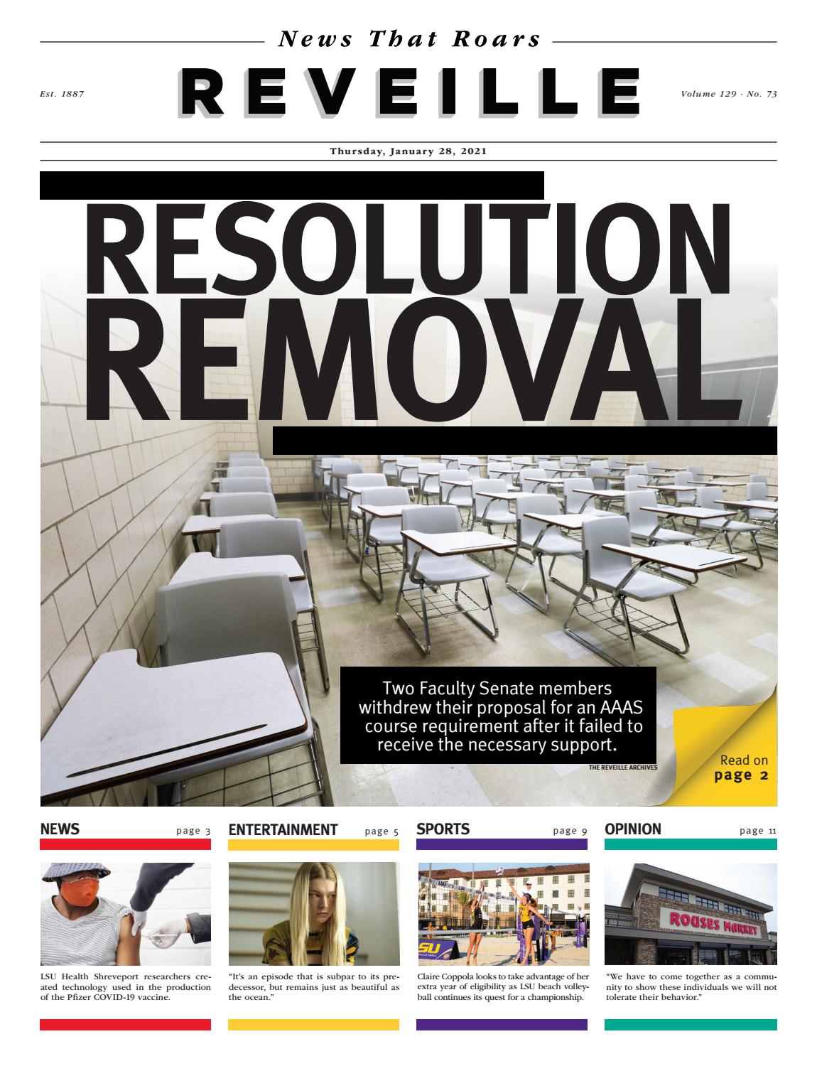 The Reveille 1-28-21 by Reveille - Issuu