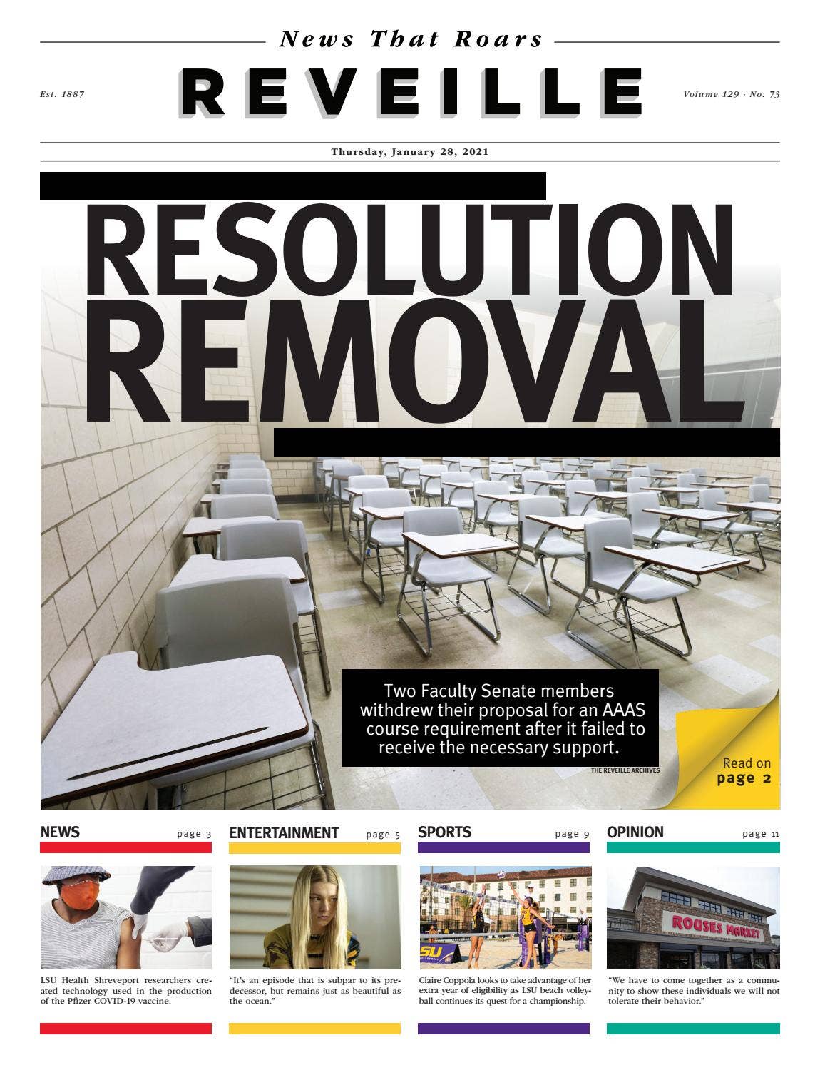 The Reveille 1-28-21 by Reveille - Issuu