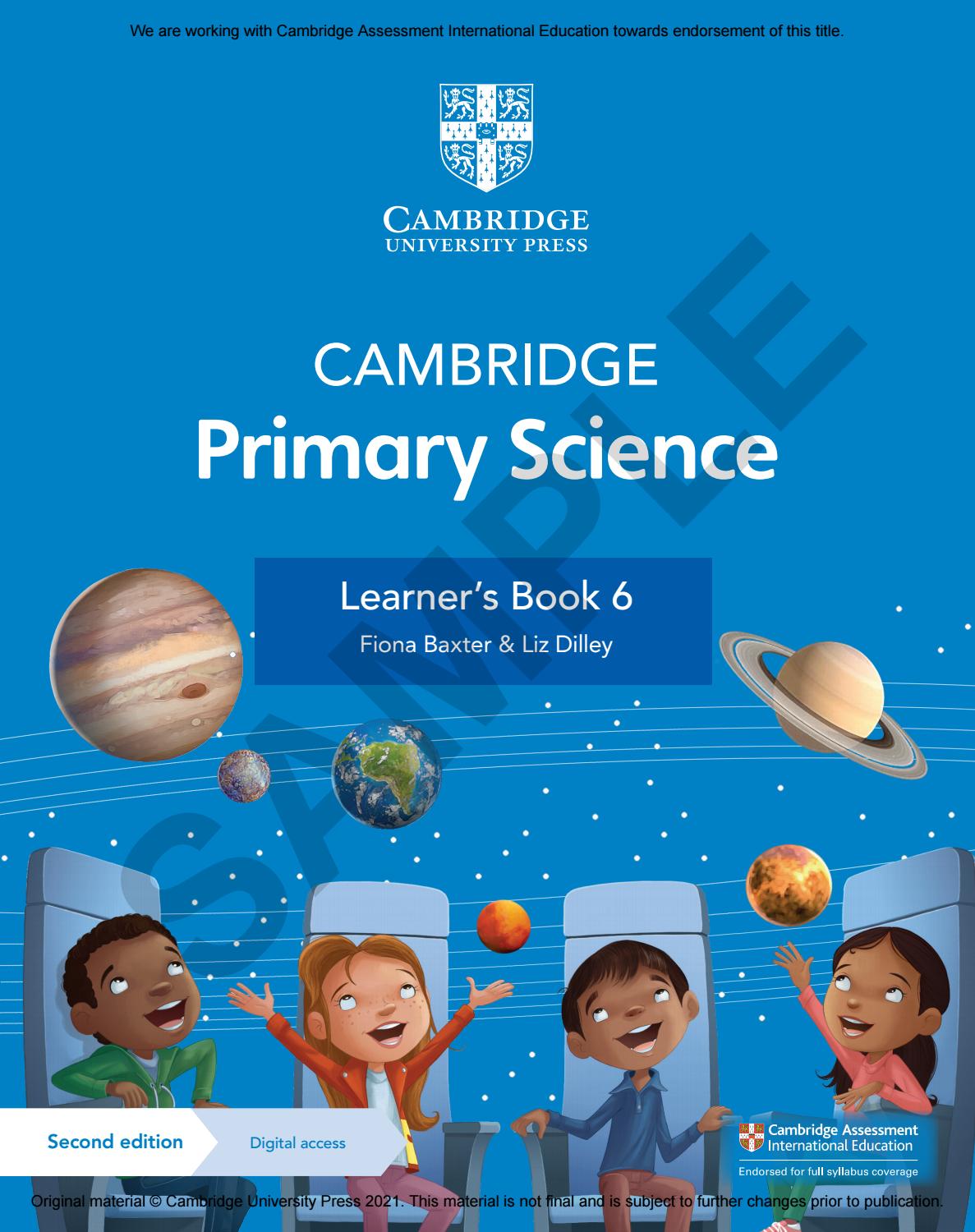 Primary Science Learner s Book 6 Sample By Cambridge University Press 