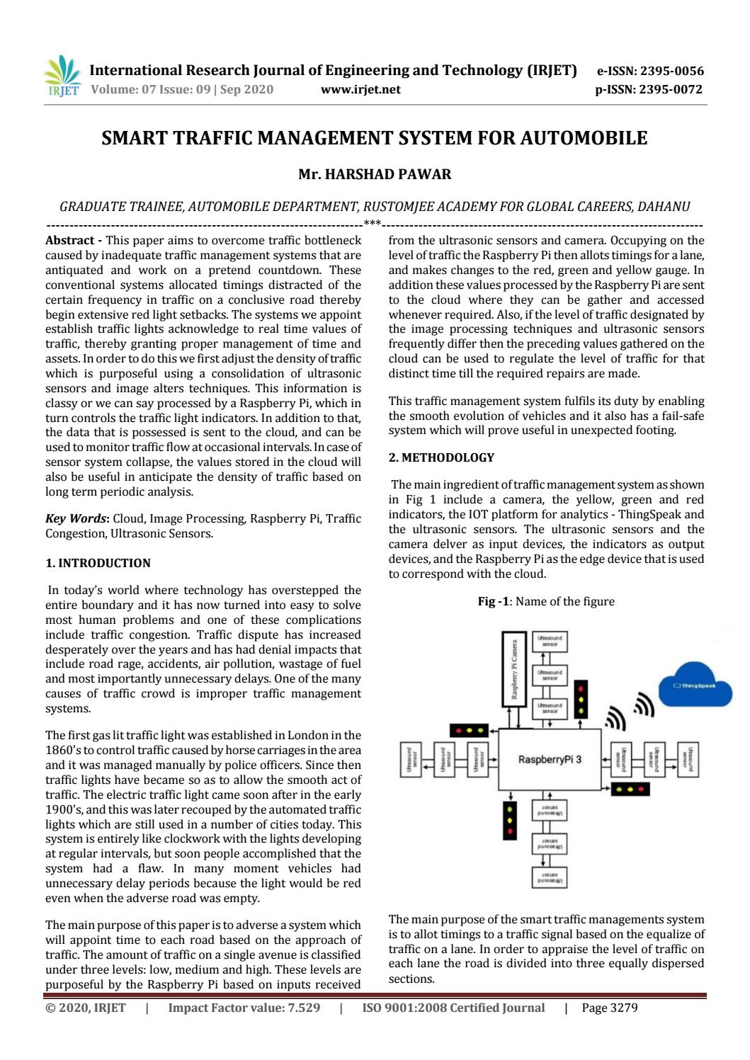 IRJET- Smart Traffic Management System for Automobile by IRJET Journal ...