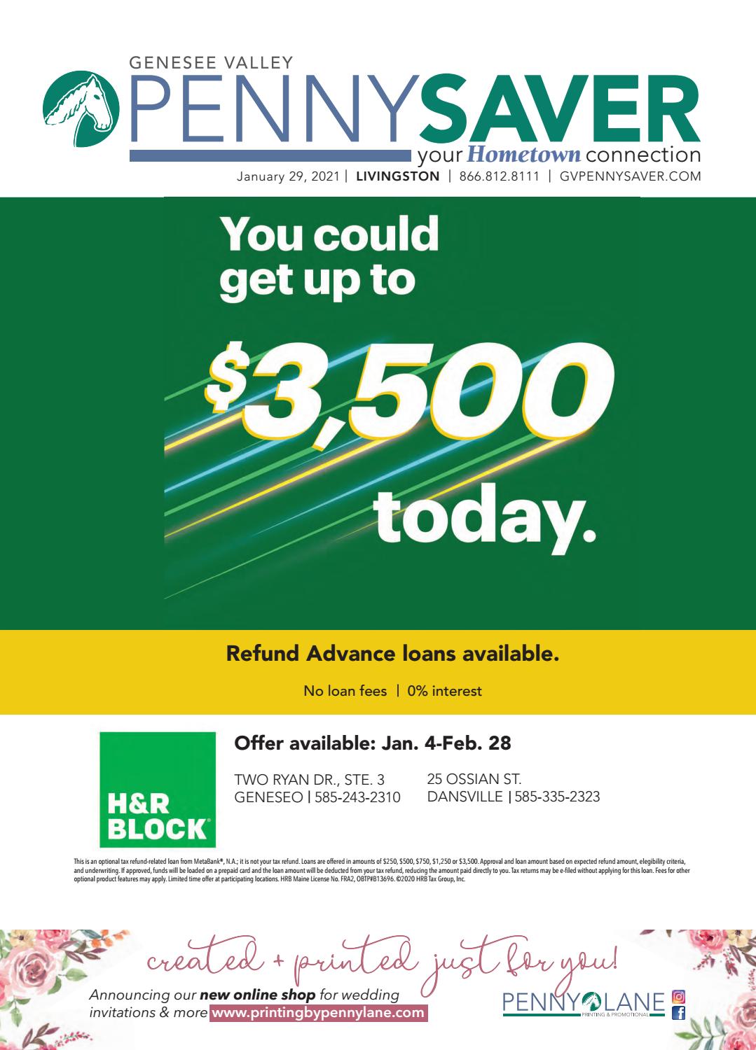 Livingston Edition - Genesee Valley Penny Saver 1-29-2021 by Genesee ...