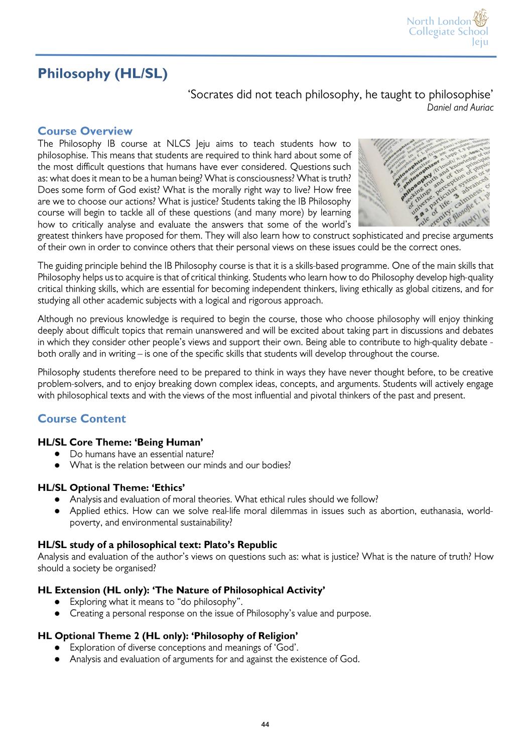 IBDP Options Information 2020-21 English/Korean by North London ...