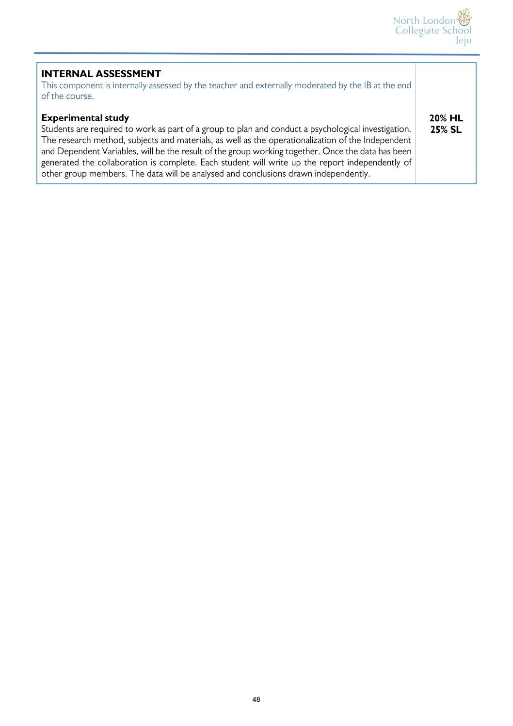 IBDP Options Information 2020-21 English/Korean by North London ...