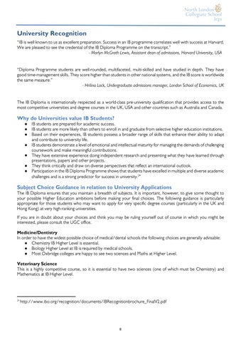 IBDP Options Information 2020-21 English/Korean by North London ...