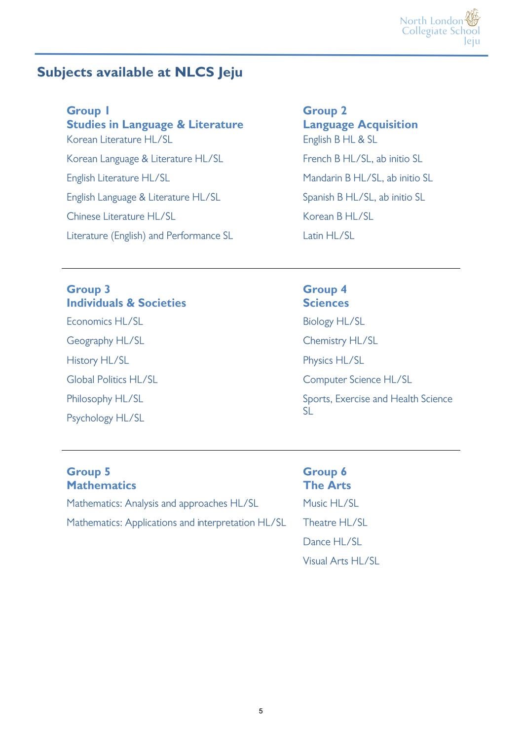 IBDP Options Information 2020-21 English/Chinese by North London ...