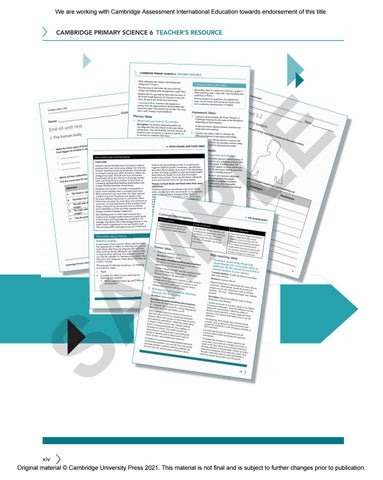 Primary Science Teacher’s Resource 6 Sample by Cambridge International ...
