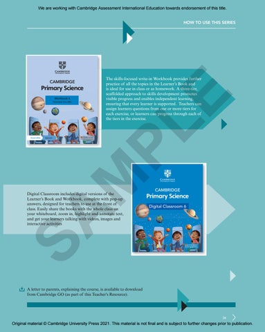 Primary Science Teacher’s Resource 6 Sample by Cambridge International ...