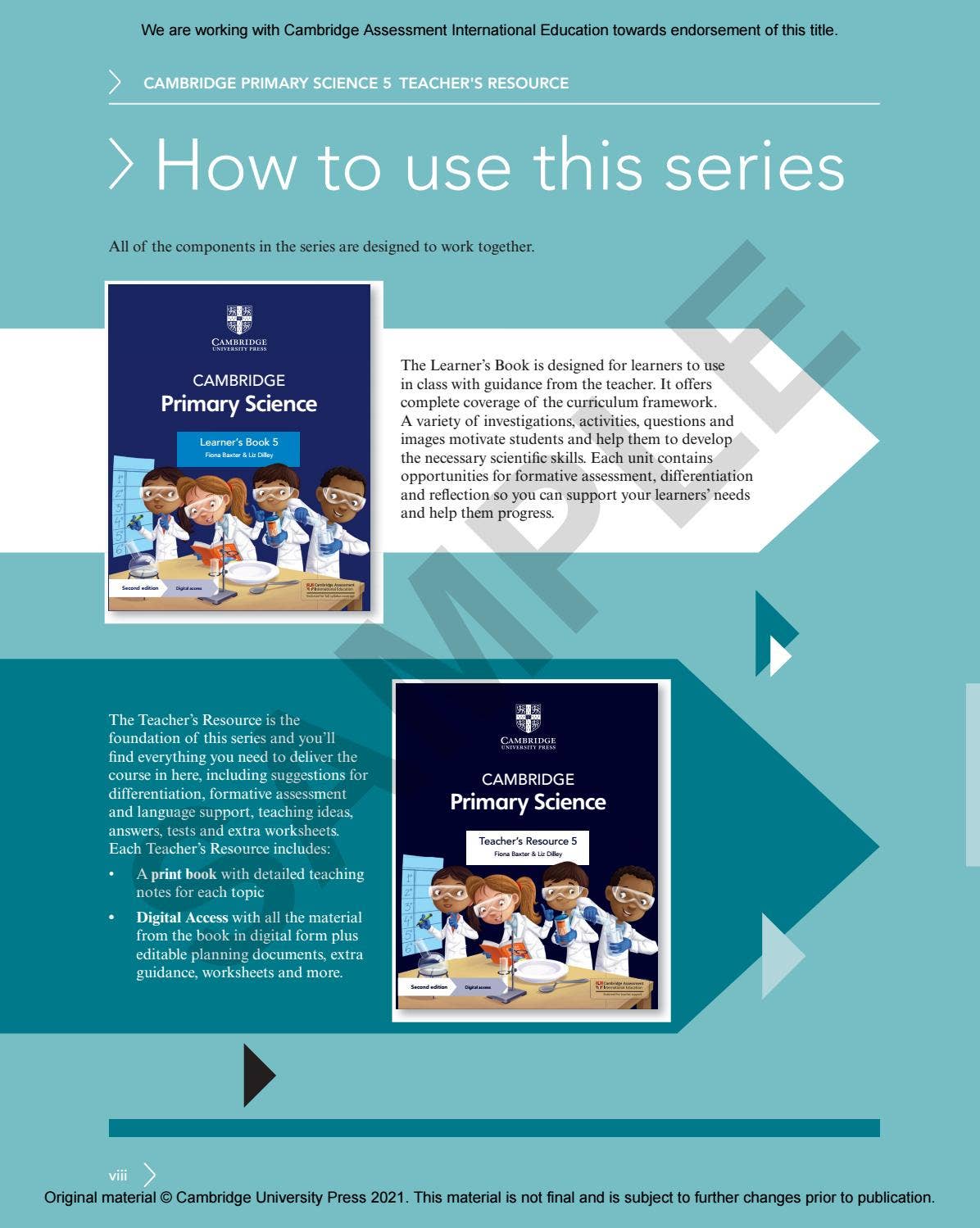 Primary Science Teacher’s Resource 5 Sample by Cambridge International ...