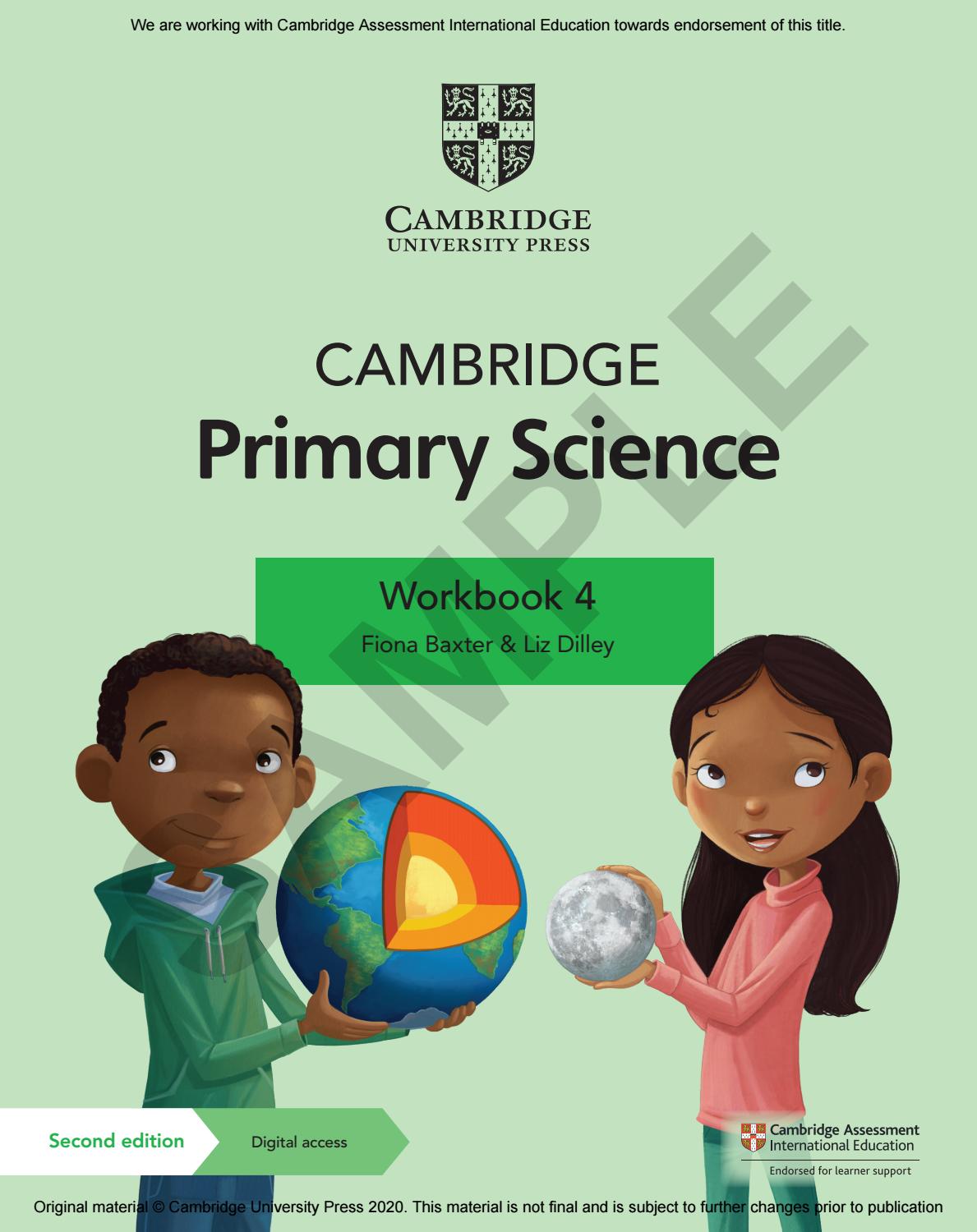 Primary Science Workbook 4 Sample By Cambridge University Press