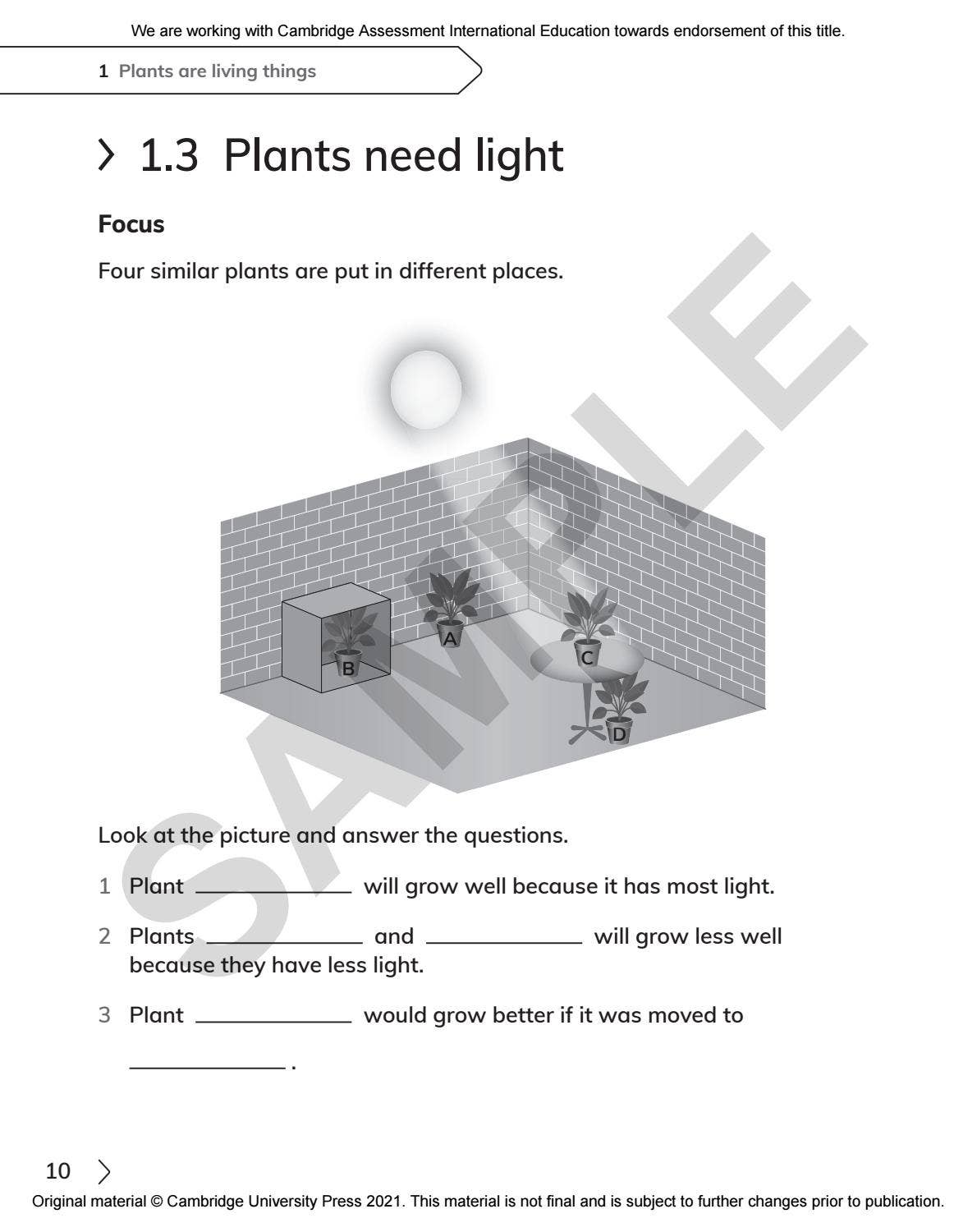 Primary Science Workbook 3 Sample by Cambridge International Education ...