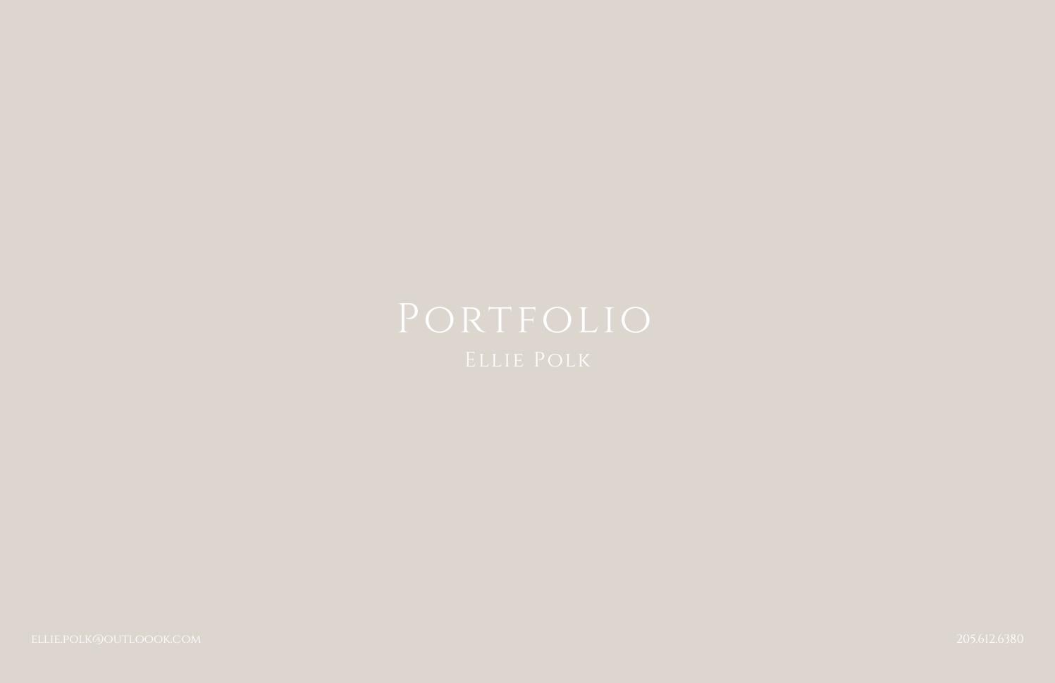 Ellie Polk Portfolio by ellie.polk - Issuu