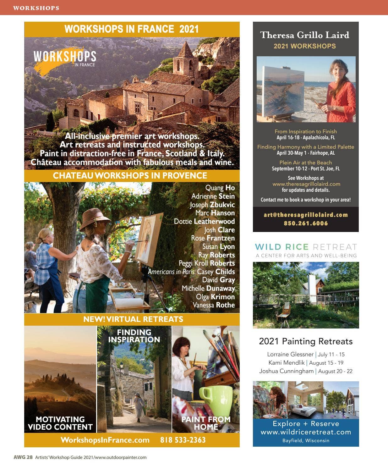 PleinAir Magazine’s 2021 Artists’ Guide to Workshops, Schools, and ...