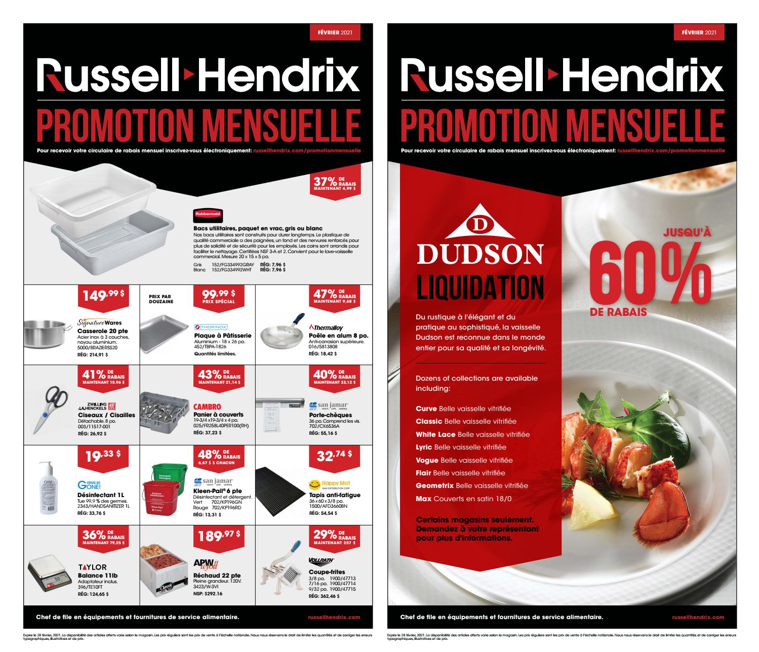 Promotion Mensuelle - février 2021 by Russell Hendrix Foodservice ...