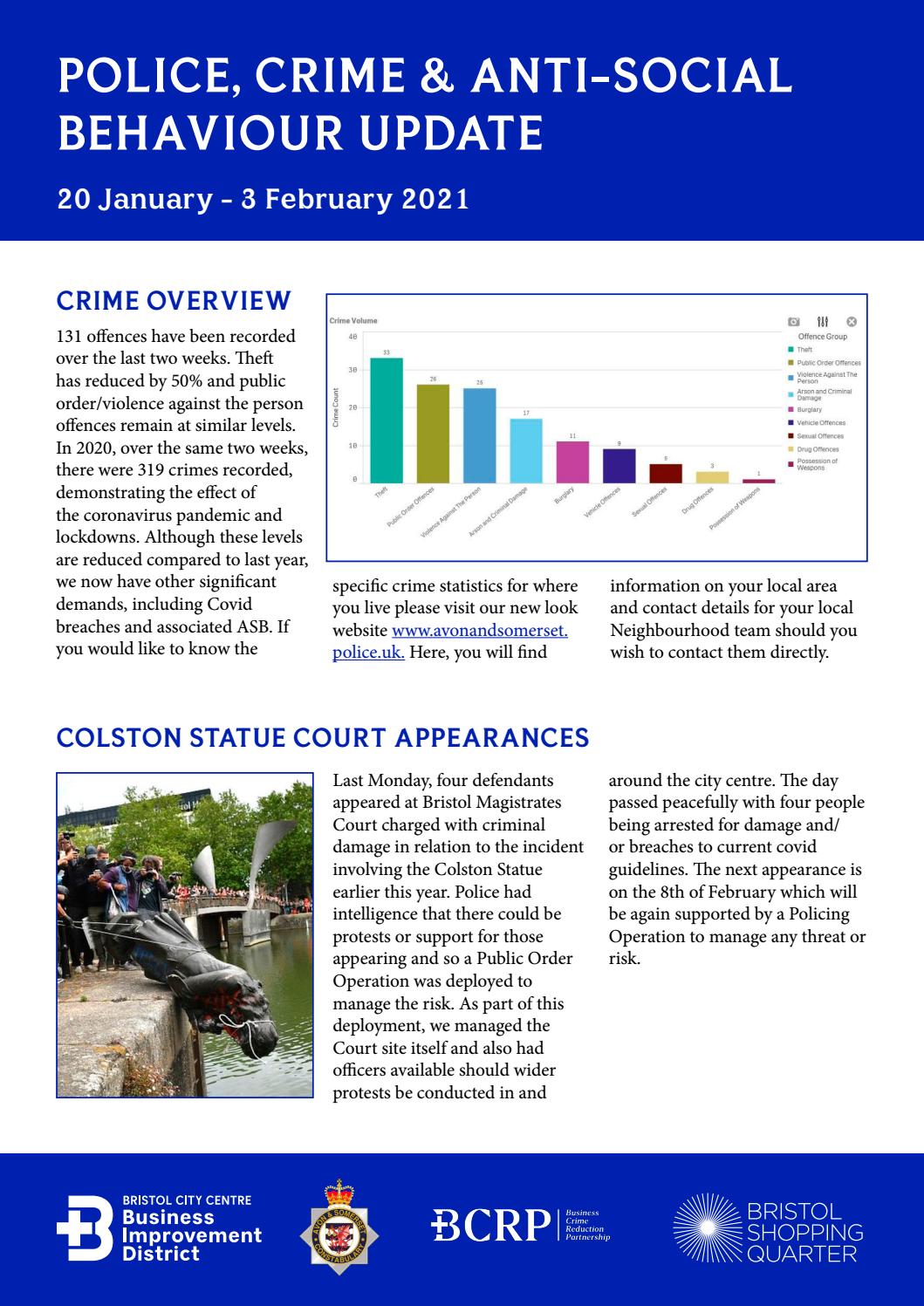 Police Activity Newsletter - Issue 19 by Bristol City Centre BID - Issuu