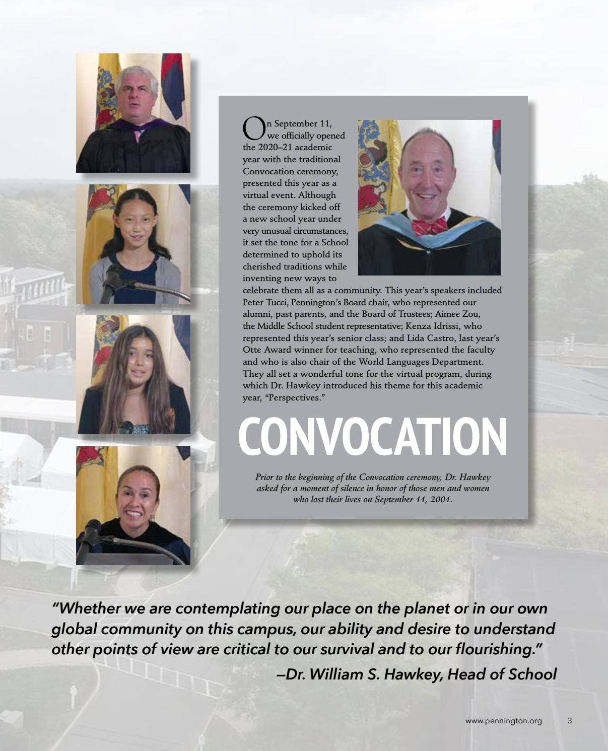 Pennington Magazine Fall/Winter 2020-21 by The Pennington School - Issuu