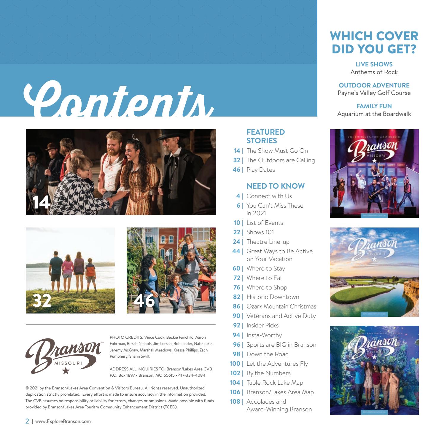 2021 Branson Vacation Guide by Branson Convention and Visitors Bureau ...