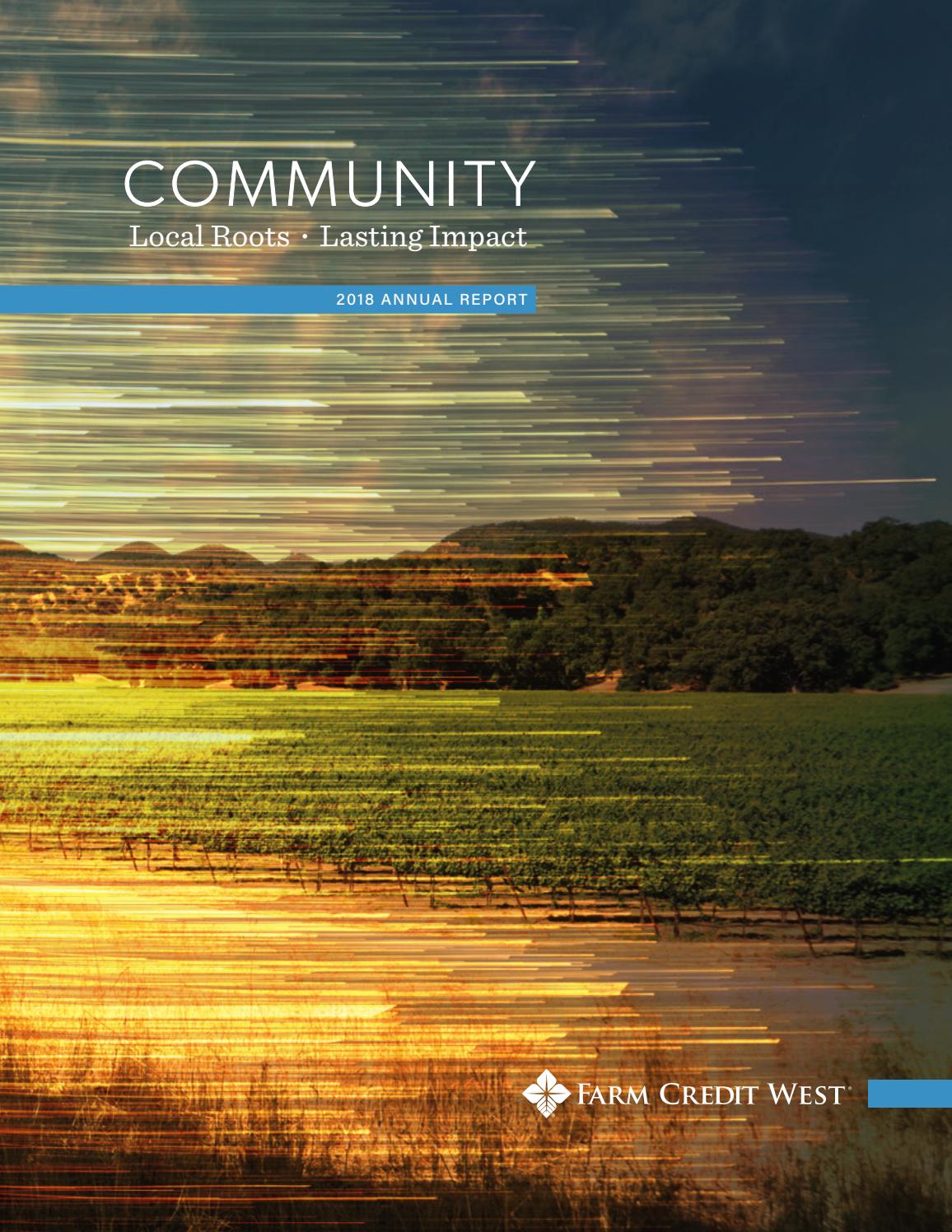 2018 Annual Report by Farm Credit West - Issuu
