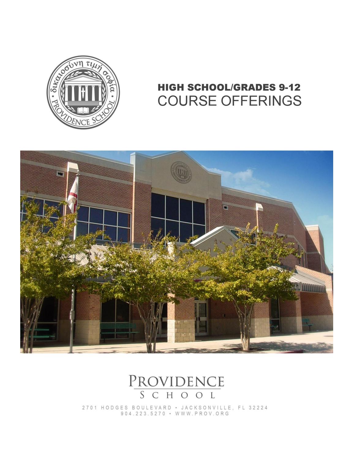 High School Course Offerings by Providence School - Issuu