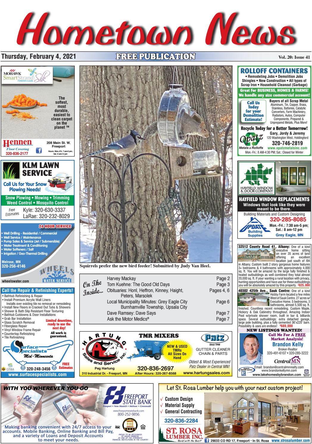 Hometown News February 4, 2021 by Hometown News - Issuu