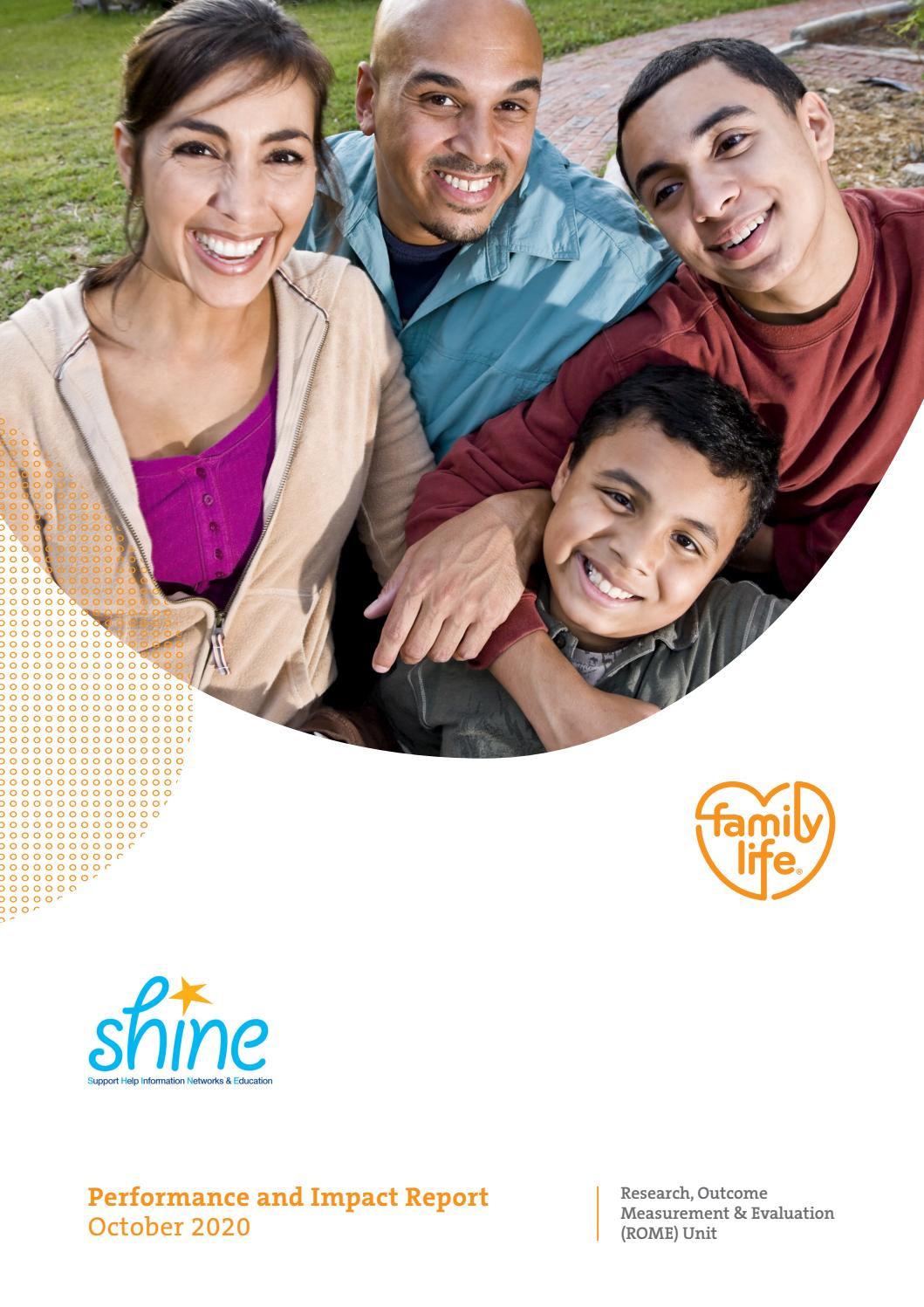 Family Life - Shine - Performance and Impact Report 2019-20 by Family ...