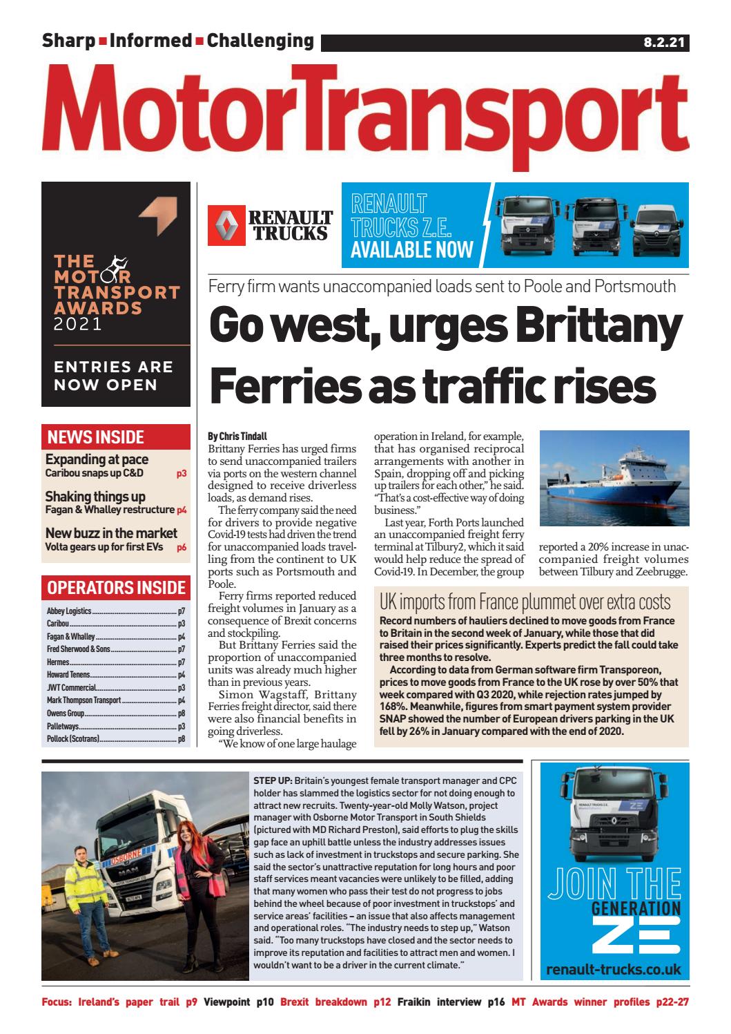 Motor Transport 8 February 2021 by Motor Transport - Issuu