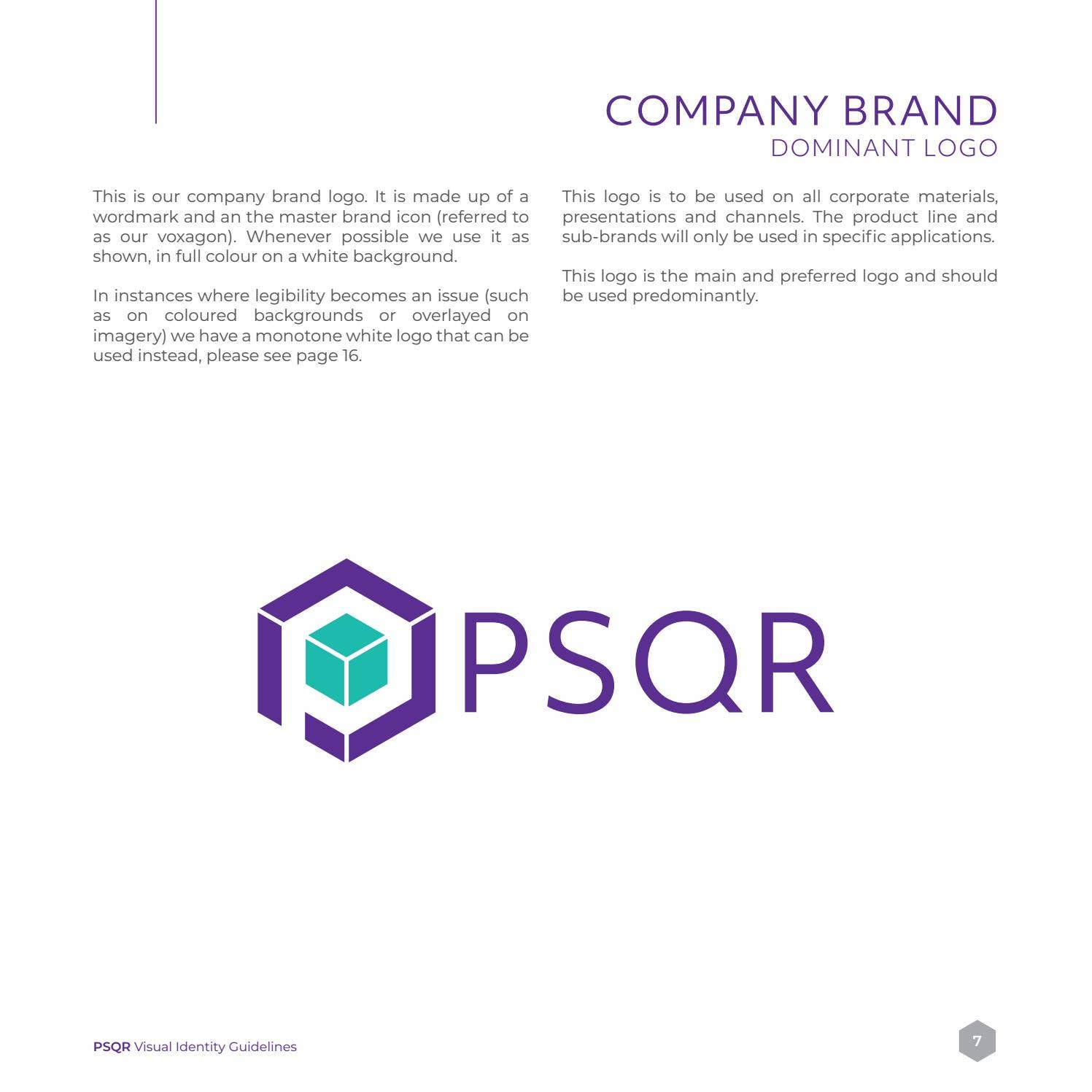 PSQR Visual Identity Guidelines v1 by Wee Wraith - Issuu