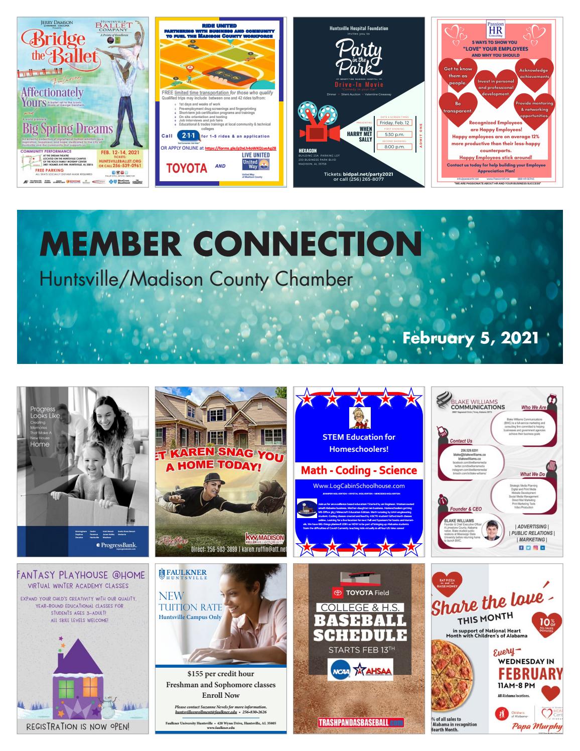 Member Connection - February 5, 2021 by Huntsville/Madison County ...
