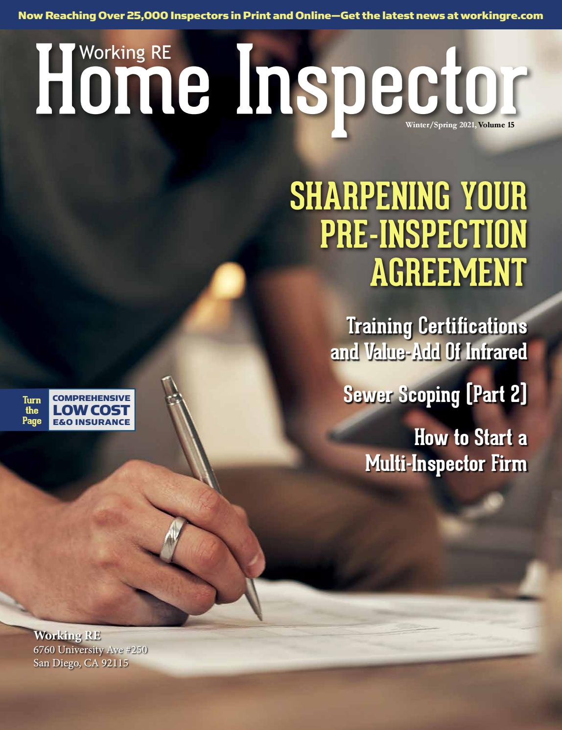 Working RE Home Inspector - Issue 15 by Working RE Magazine - Issuu