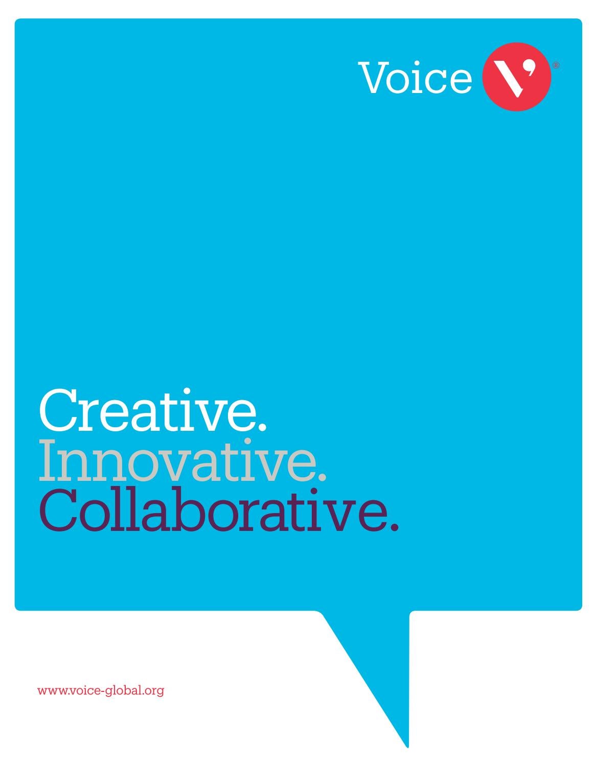 VOICE Collaborators Brochure by UKNICA - Issuu