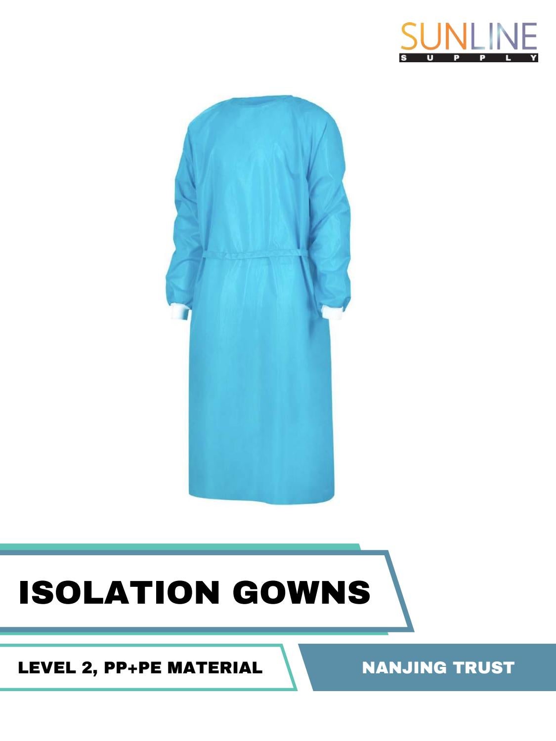 Isolation Gown - Level 2 PP+PE Material - Nanjing Trust by Sunline ...