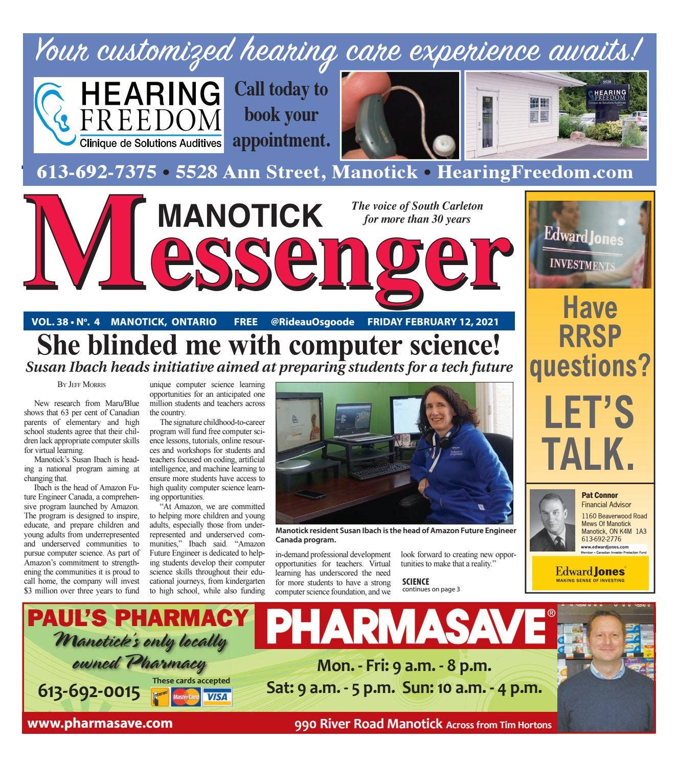 Manotick Messenger February 12, 2021 by J Morris - Issuu