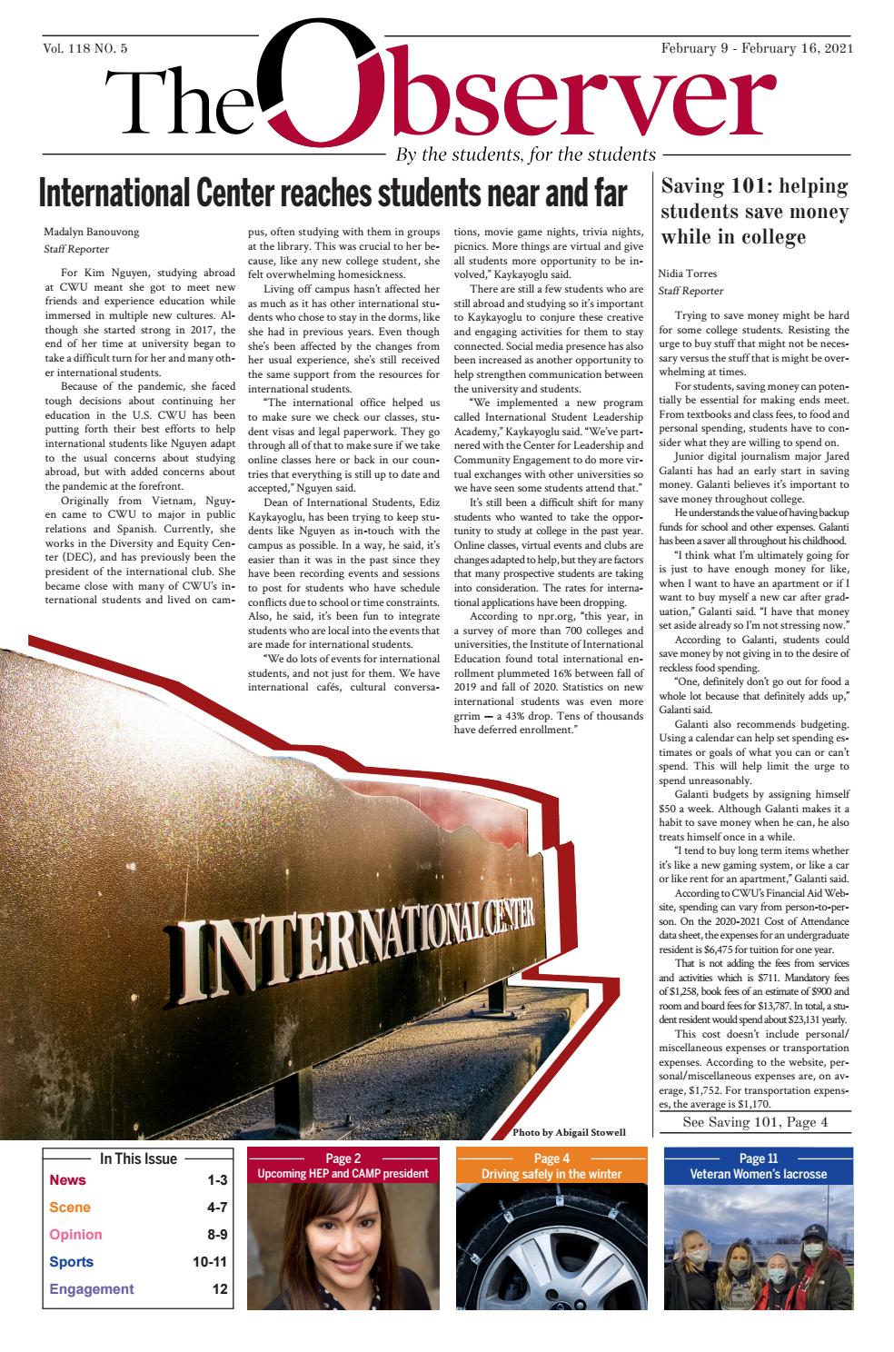 CWU Observer - Winter 2021, Issue 5 by CWU Observer - Issuu