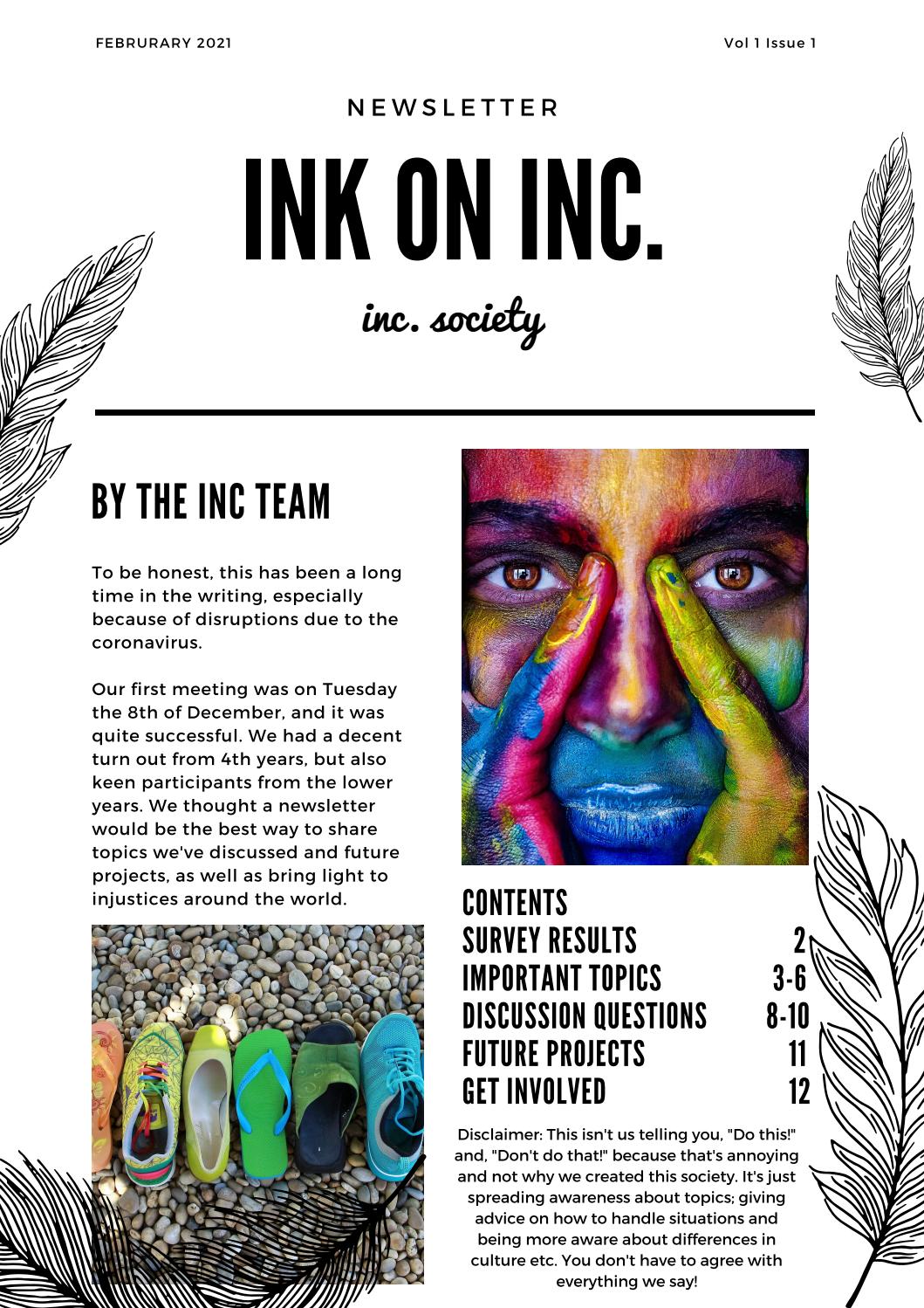 Ink on Inc. Newsletter - Issue 1 by Bablake - Issuu