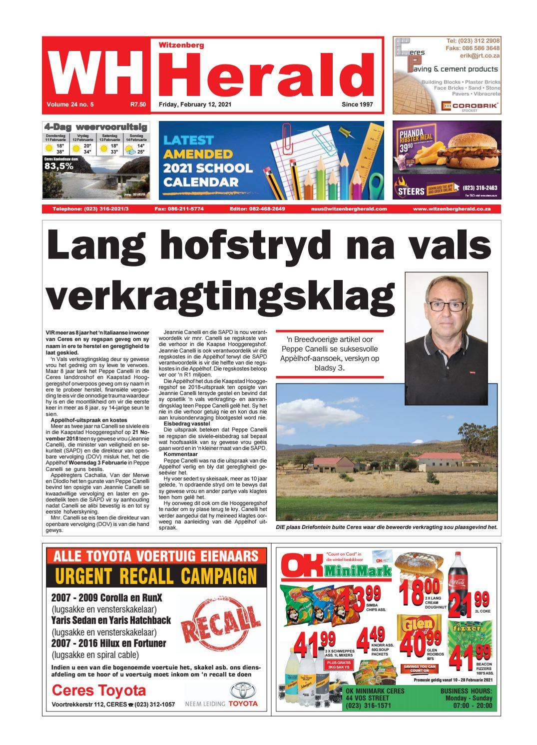 Witzenberg Herald Vol.24 no.5 (Online Weergawe) by Witzenberg Herald ...