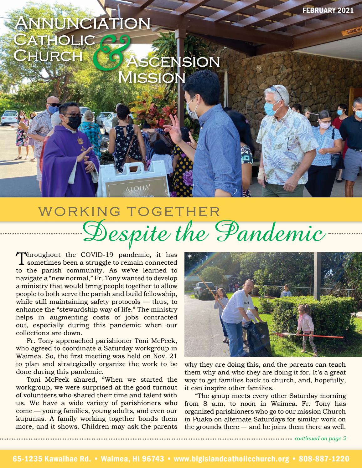 Annunciation Catholic Church and Ascension Mission Newsletter ...