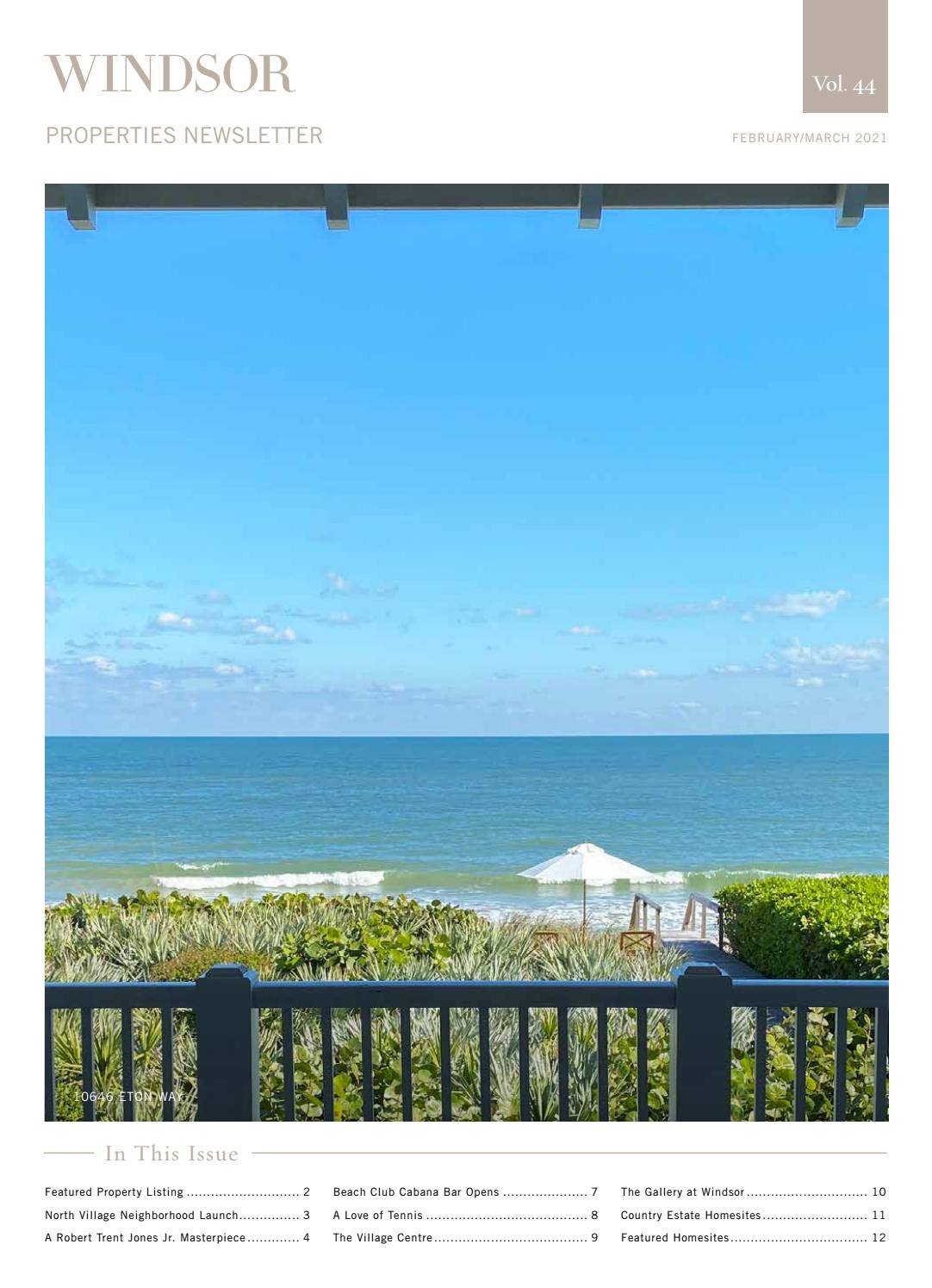 Properties Newsletter February-March 2021 by Windsor Properties - Issuu