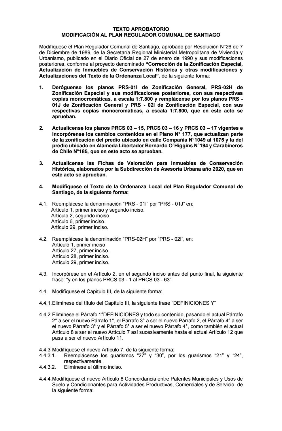 Texto aprobatorio Febrero 2021 by Municipalidad de Stgo - Issuu