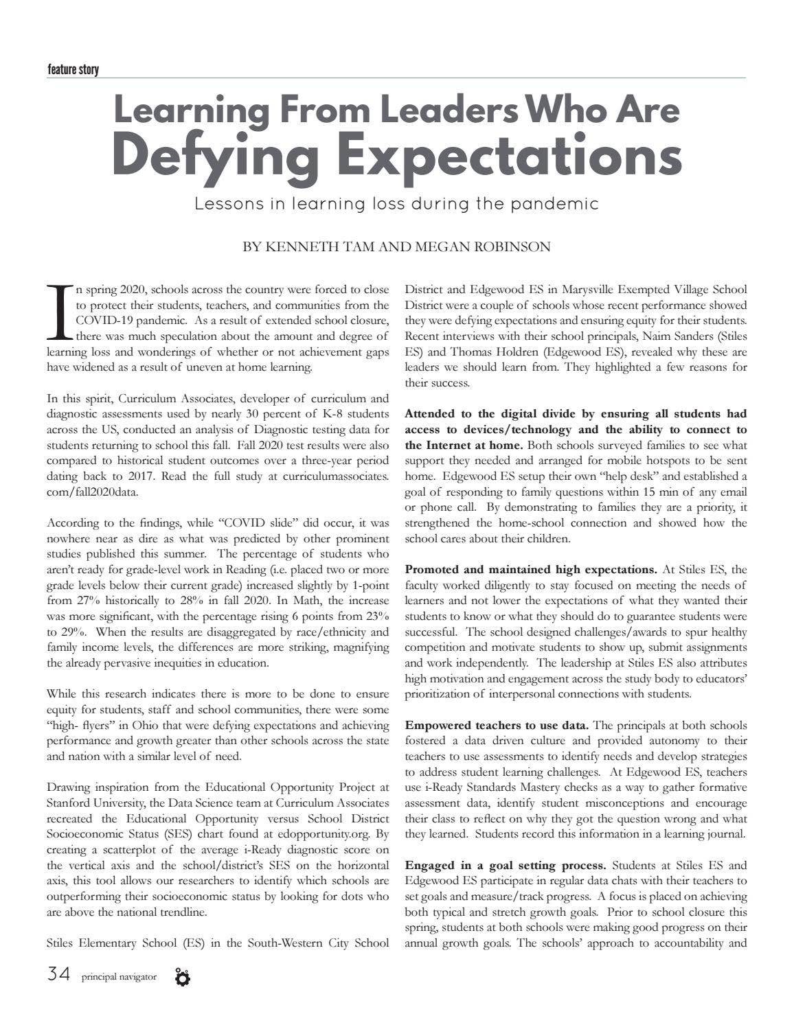 Principal Navigator Winter 2021 by OAESA - Issuu