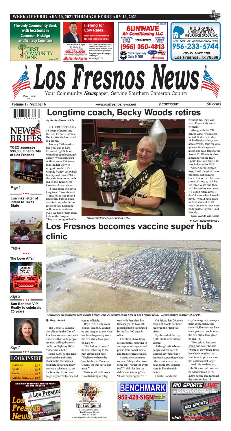 Los Fresnos News | February 10, 2021 by La Feria News - Issuu