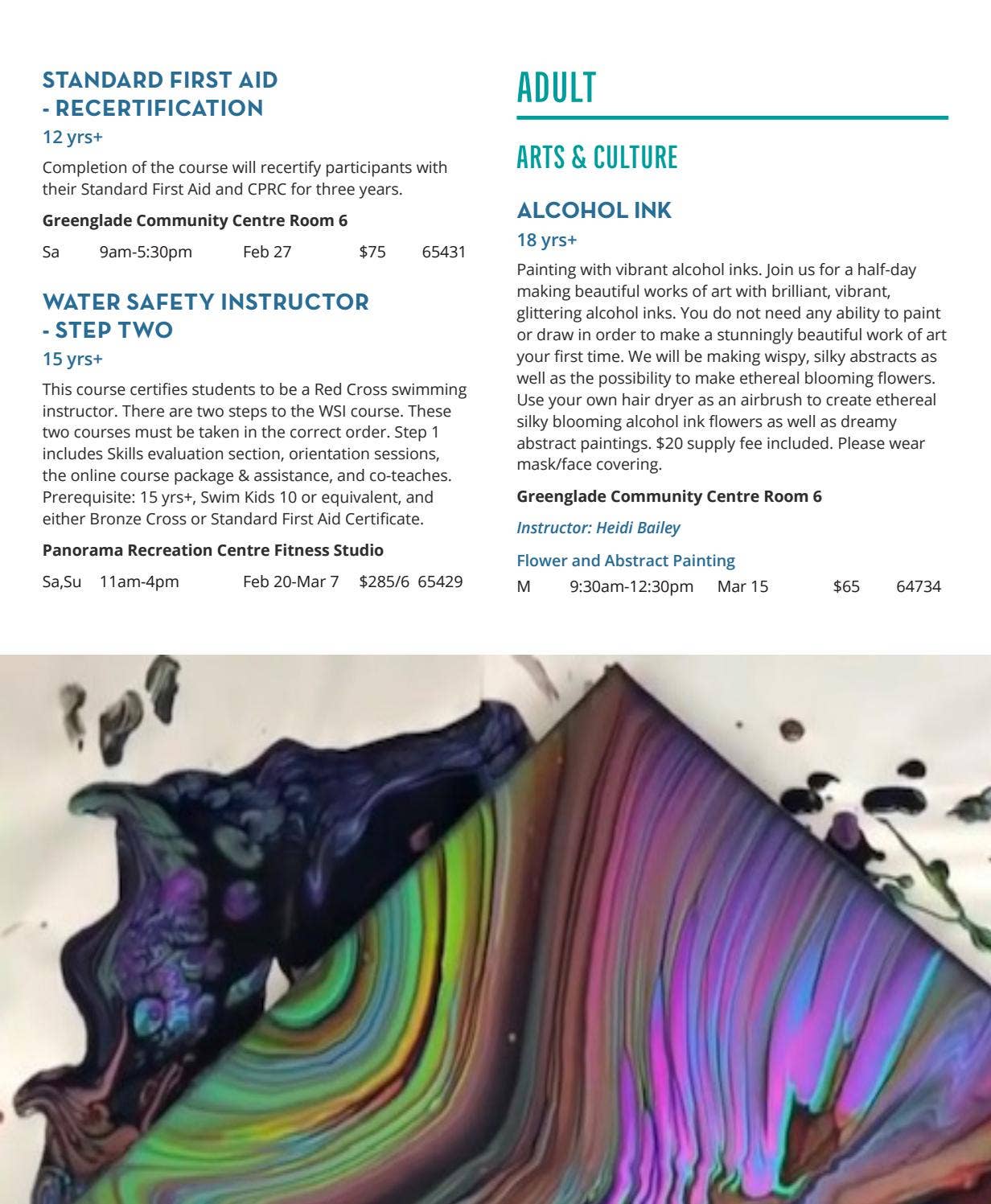 Panorama Recreation Winter 2021 Brochure by Panorama Recreation - Issuu