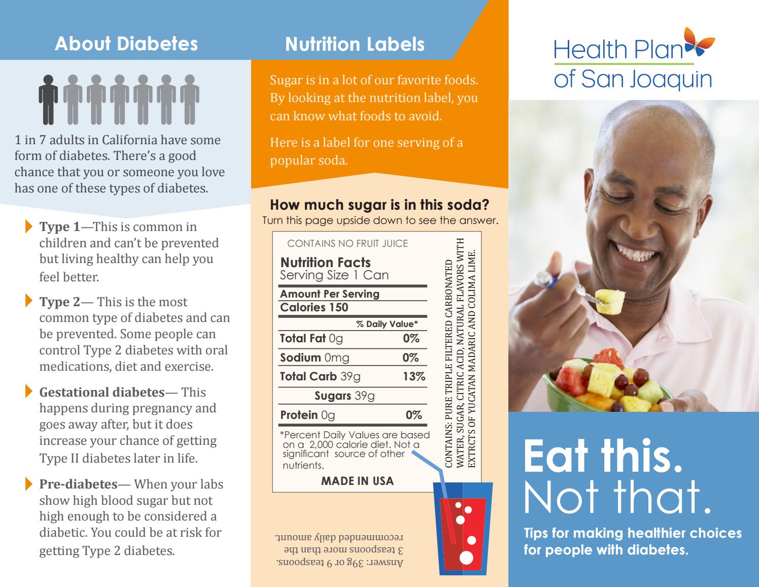 Eat this not that by Health Plan of San Joaquin - Issuu