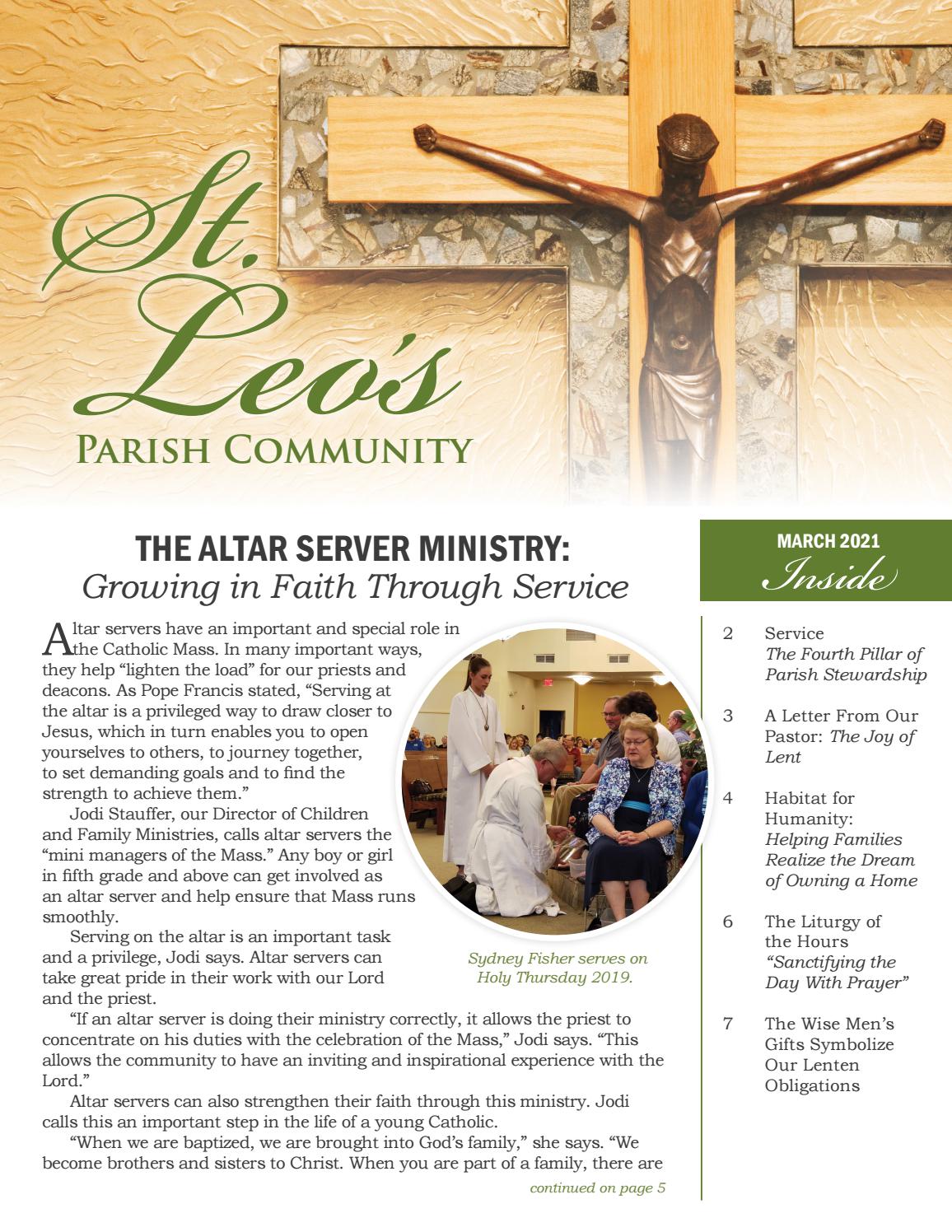 St. Leo's Catholic Parish Community Newsletter — March 2021 by Catholic ...