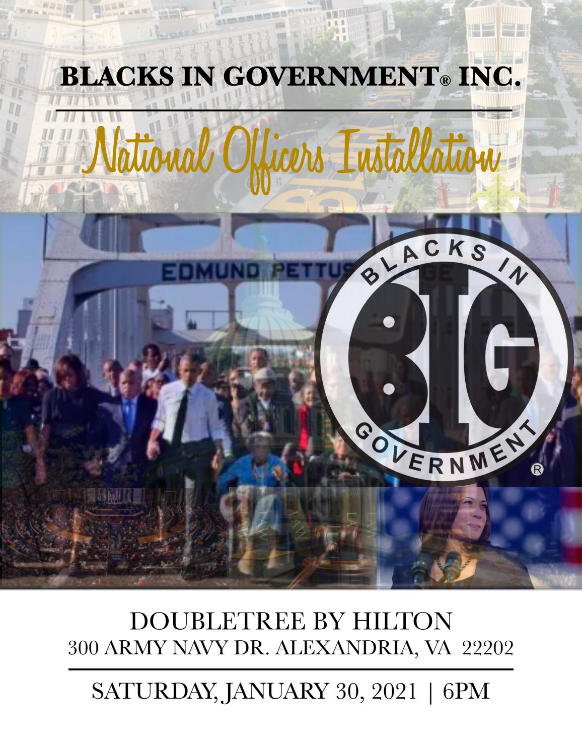 2021 Blacks In Government National Officer Installation Program by ...
