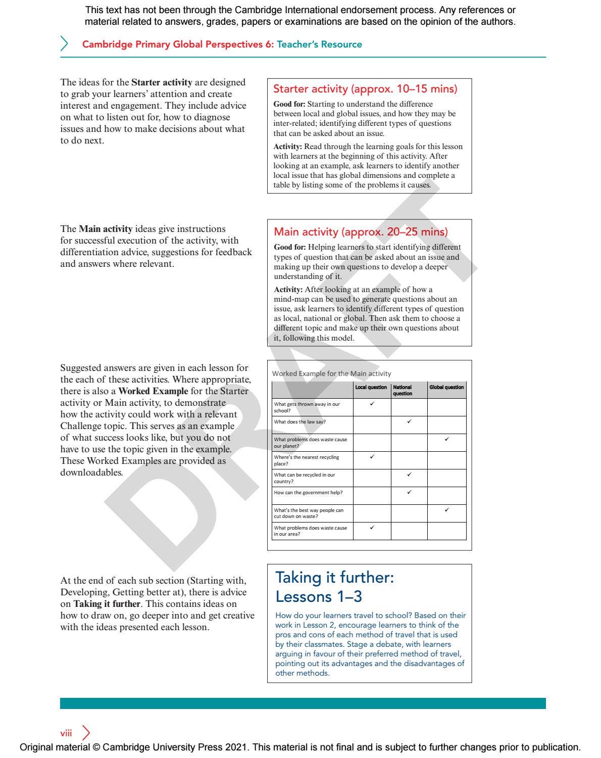 PRIMARY Global Perspectives Sample by Cambridge International Education ...
